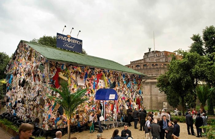 Rome Builds a Hotel From Beach Trash | Amusing Planet